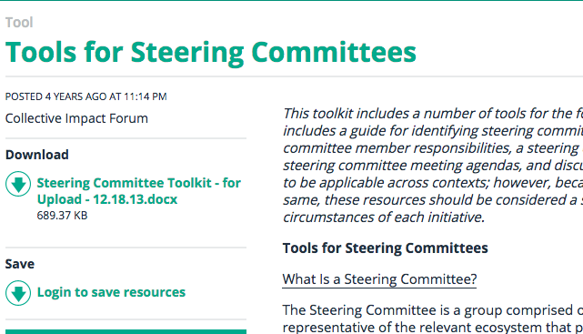 Steering Committee Toolkit | Florida College Access Network